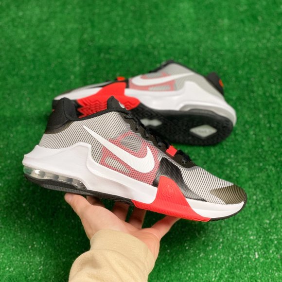 Nike | Shoes | Nike Air Max Impact 4 Low Mens Basketball Shoes Gray ...